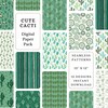 Cacti Cutout Layered Paper | Digital Paper Pack | Cactus Backgrounds ...