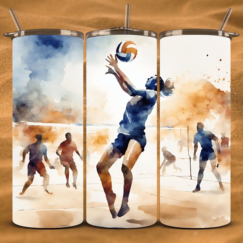 Watercolor Volleyball Png - Etsy