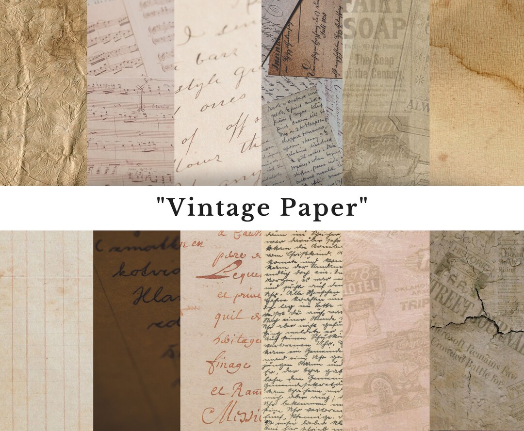 Scrapbooking Paper Vintage Digital Paper, Old Newspaper Digital Paper ...