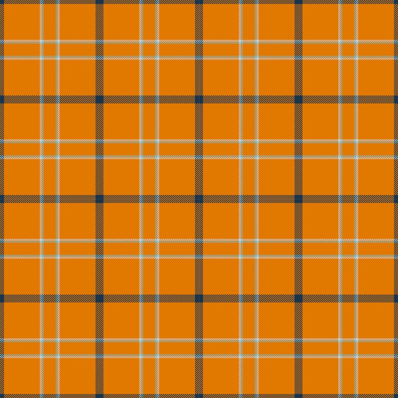 Orange Plaid Digital Paper Digital Paper Pack Gingham Check Digital ...