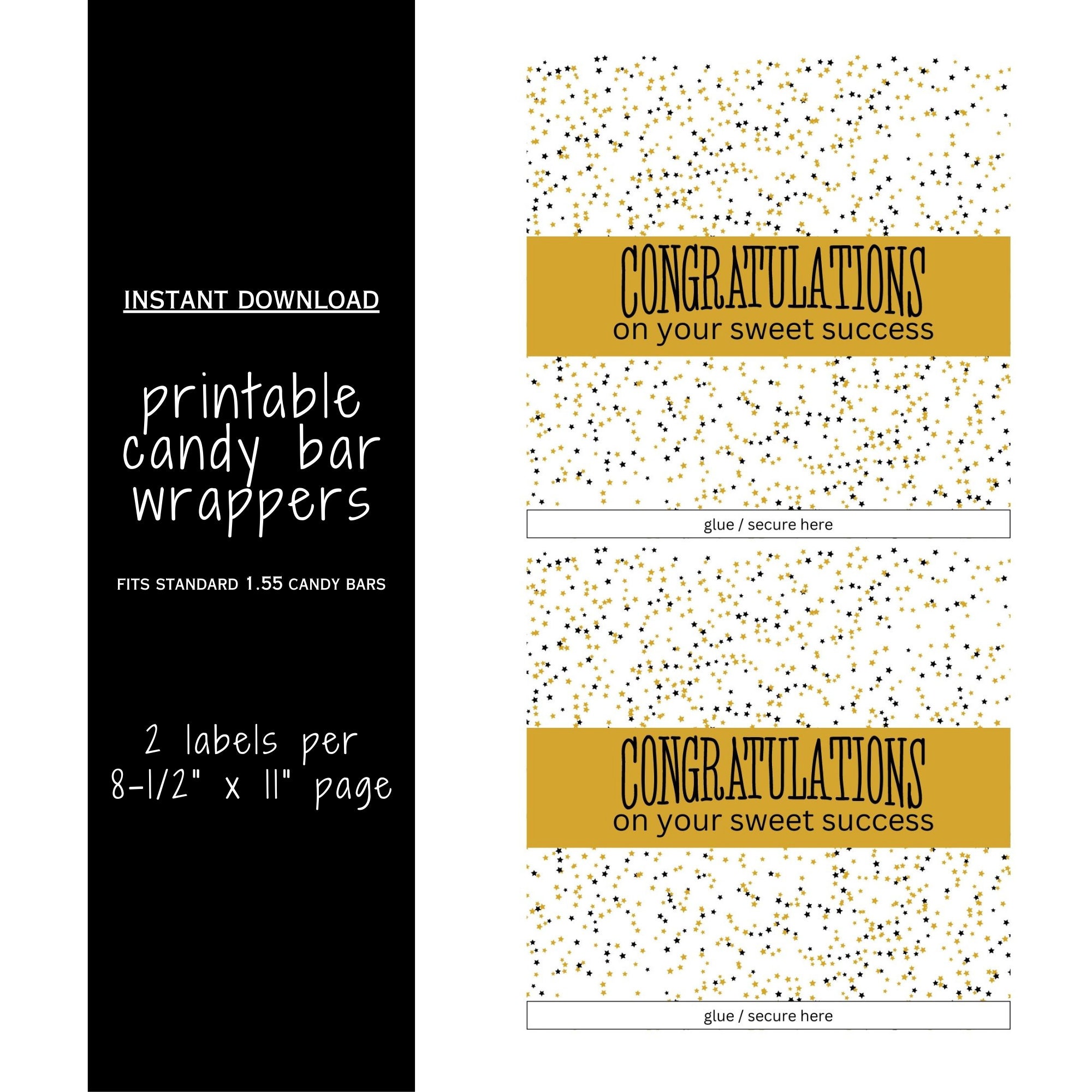 Congrats Candy Bar Wrapper Printable Candy Wrapper Congrats on Your ...