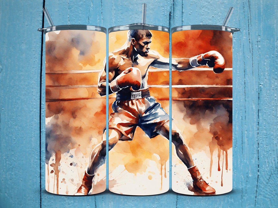 Sublimation Boxing Tumbler Wrap - Digital Download - Watercolor Art - Etsy