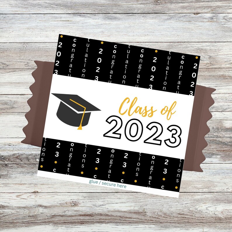 Printable Graduation Candy Bar Wrapper Template Grad Favors Chocolate ...
