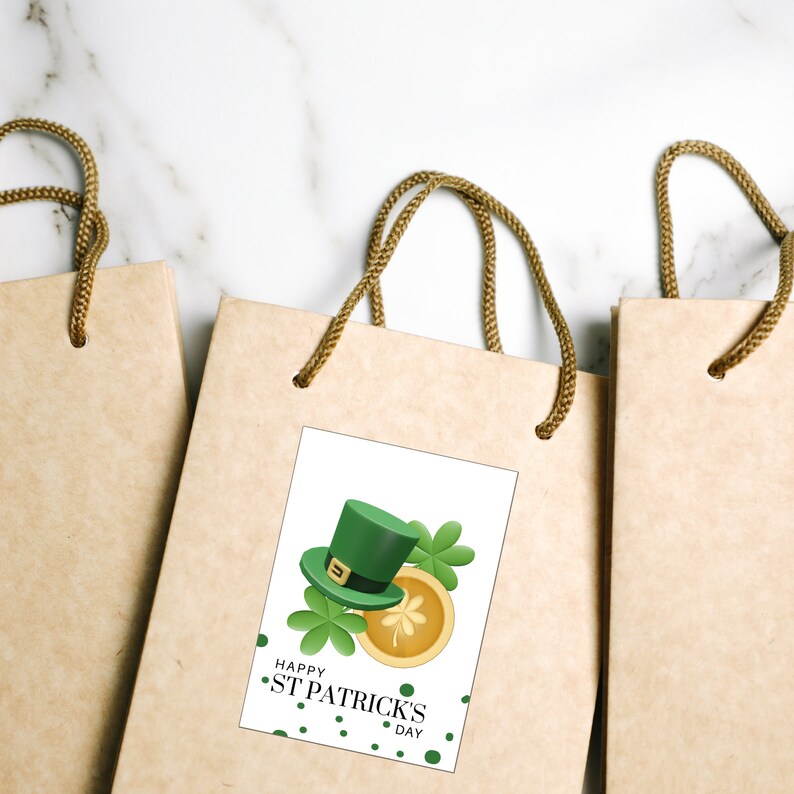Ready to Print Gift Tag | St Patrick's Day Gift Tag | Treat Bag Tags ...