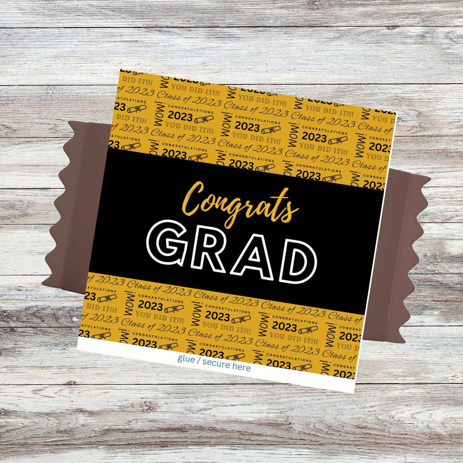 Printable Graduation Chocolate Bar Wrapper Template Grad Favors ...