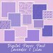 Purple Seamless Paper: Lavender & Lilac Scrapbook Patterns (digital ...
