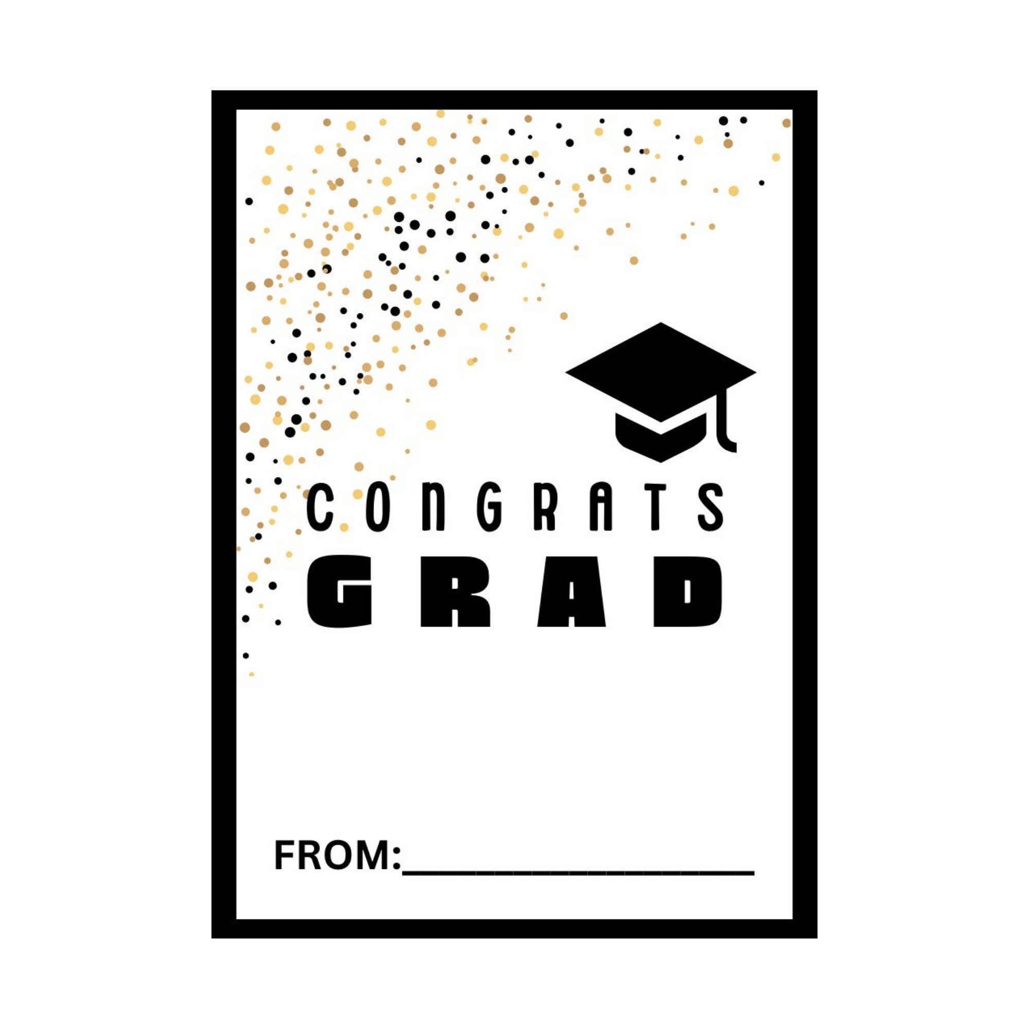 Graduation Gift Tags Printable Gift Tags Congrats Graduate Printable ...