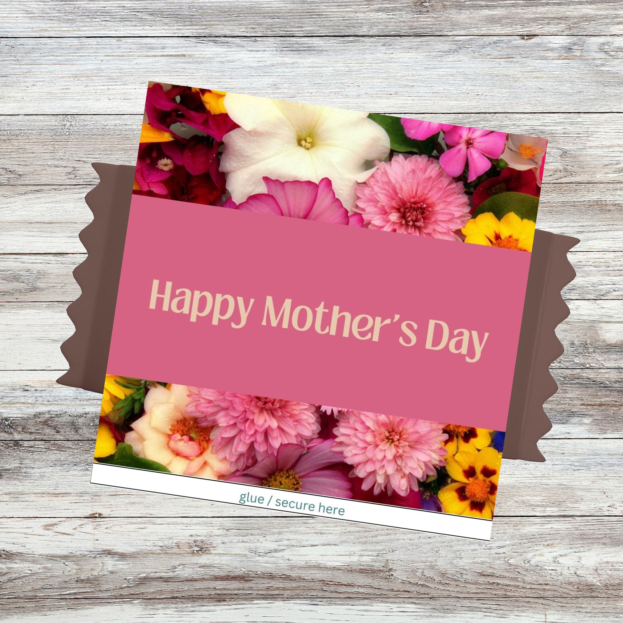 Chocolate Bar Wrapper | Printable Candy Wrapper | Mother's Day ...