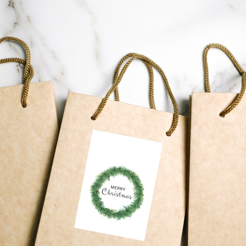 Christmas Gift Tags Printable Gift Tags Simple Gift Tags Printable PDF ...