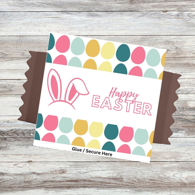 Printable Easter Candy Bar Wrapper Labels Party Favors Chocolate Bar ...