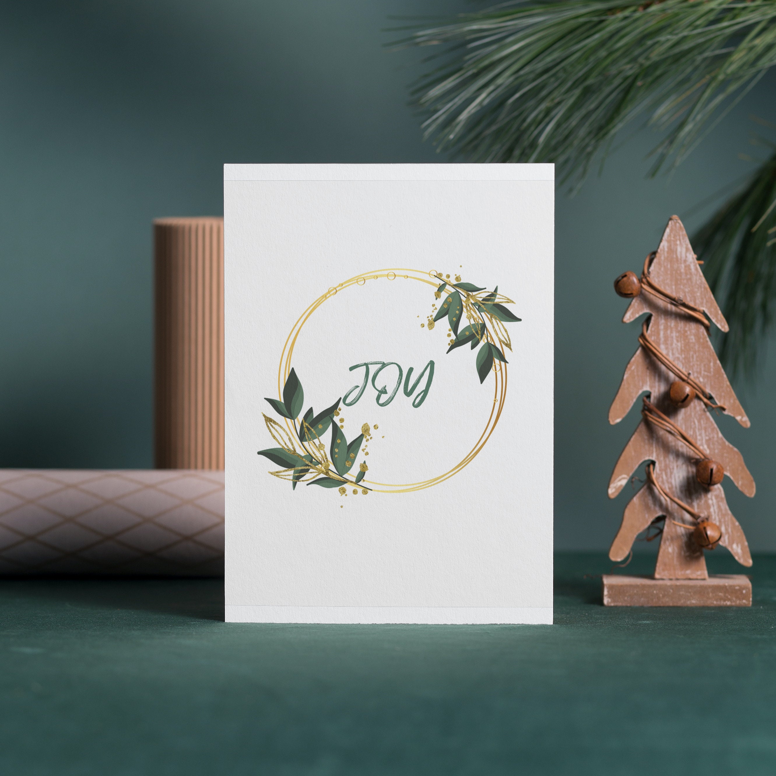 Printable Christmas Sign Joy Printable Printable Wall Art Joy Wreath ...