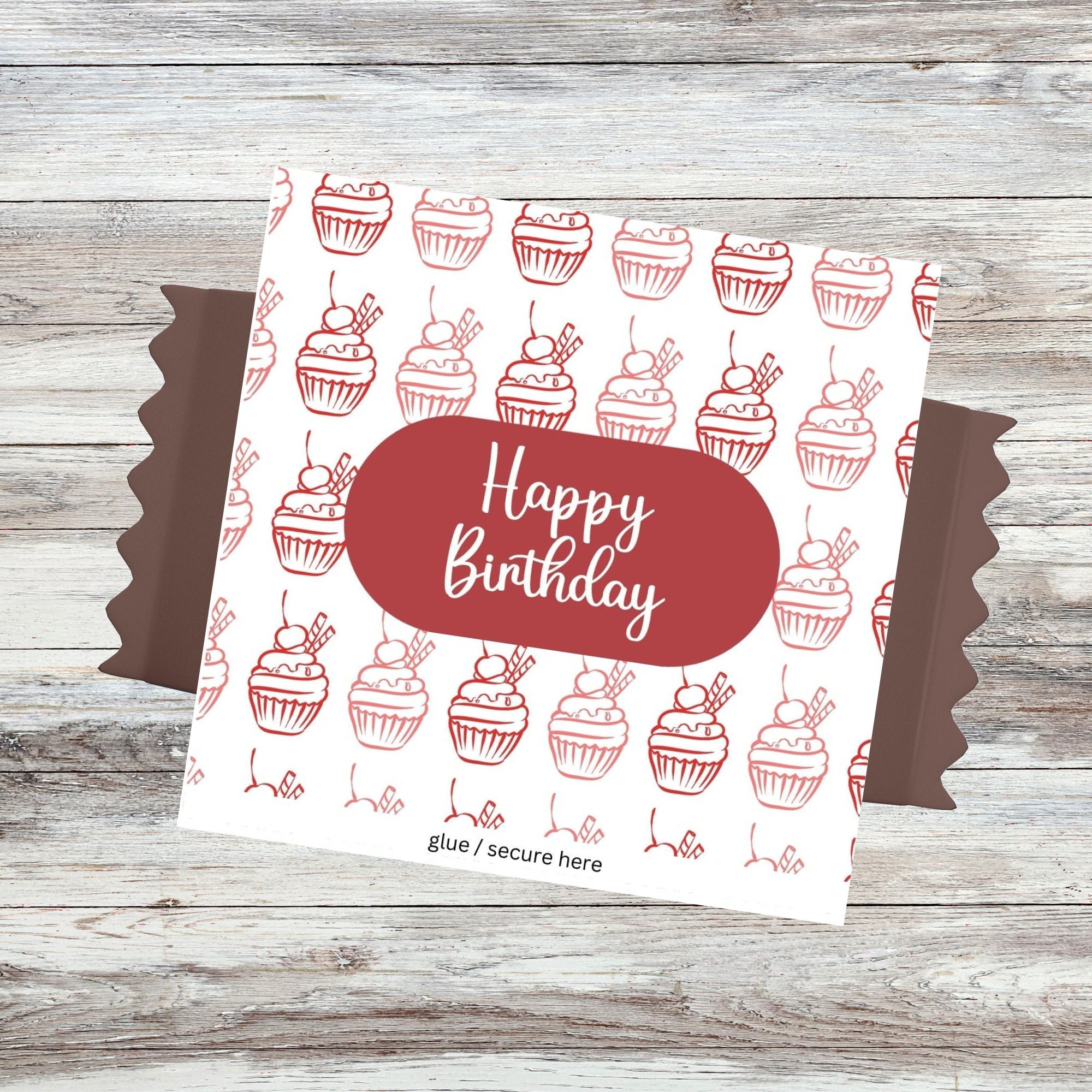 Happy Birthday Candy Bar Wrapper Printable Candy Wrapper Pink Red ...
