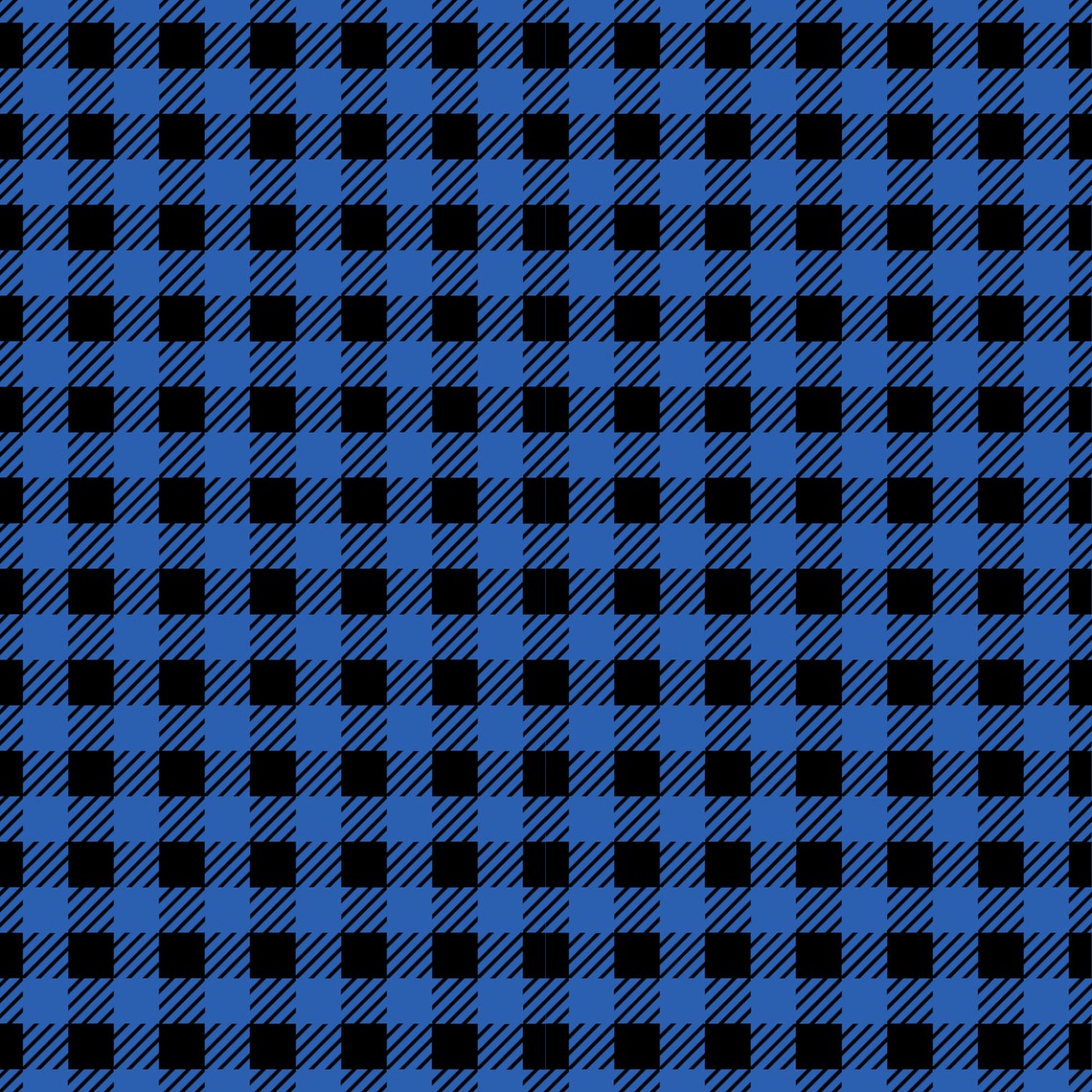 Blue Plaid Digital Paper Digital Paper Pack Gingham Check Digital Paper ...