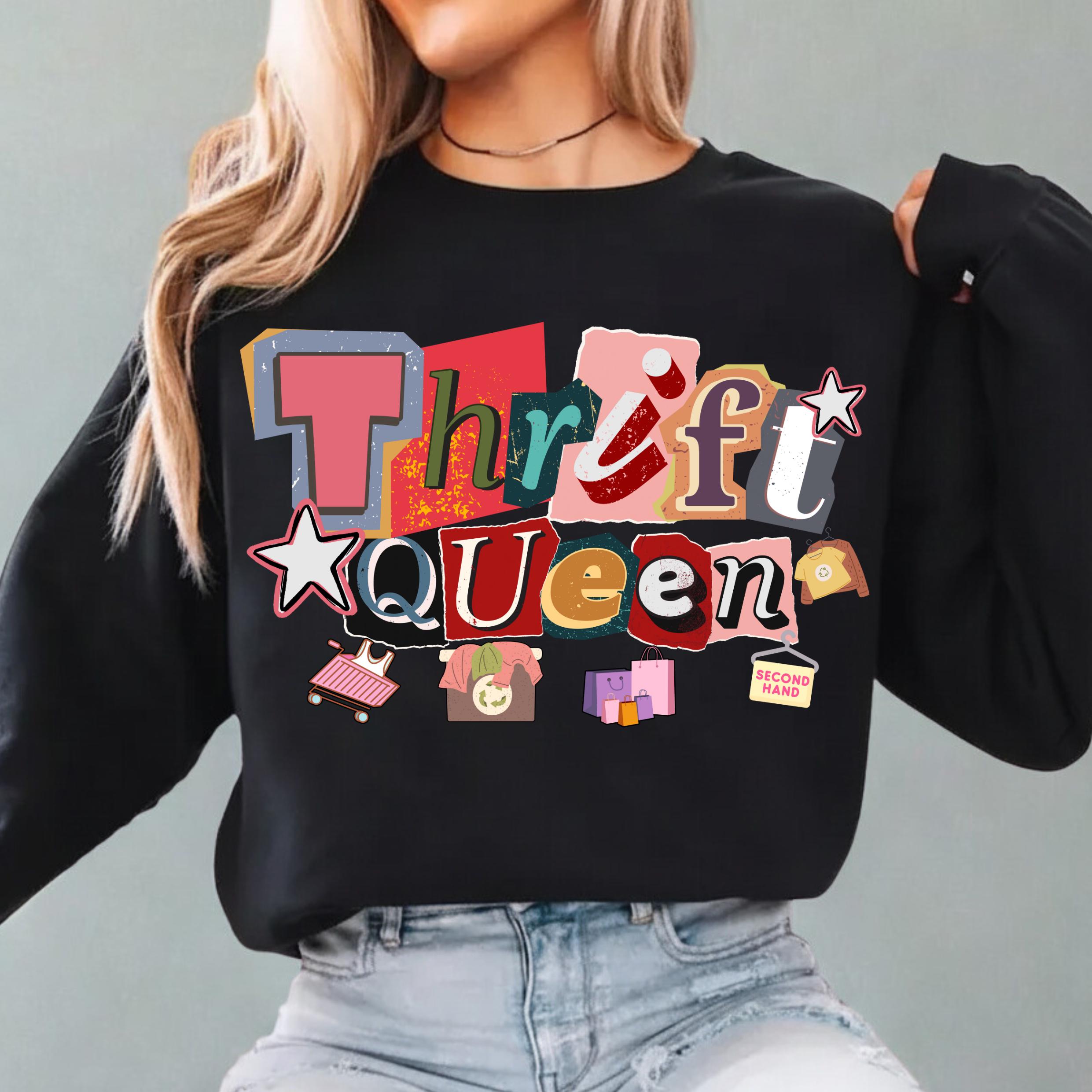 Thrift Queen PNG, Thrift Aesthetic PNG, I'd Rather Be Thrifting PNG ...
