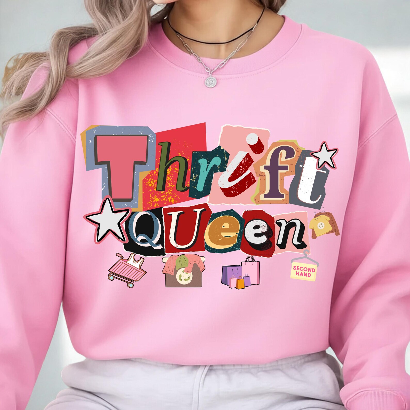 Thrift Queen PNG, Thrift Aesthetic PNG, I'd Rather Be Thrifting PNG ...