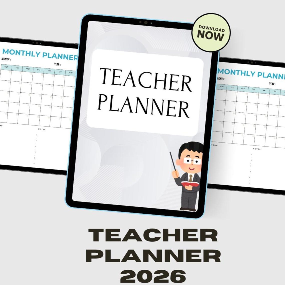 2026 Teacher Planner Canva, Editable Teacher Binder, Printable Lesson ...