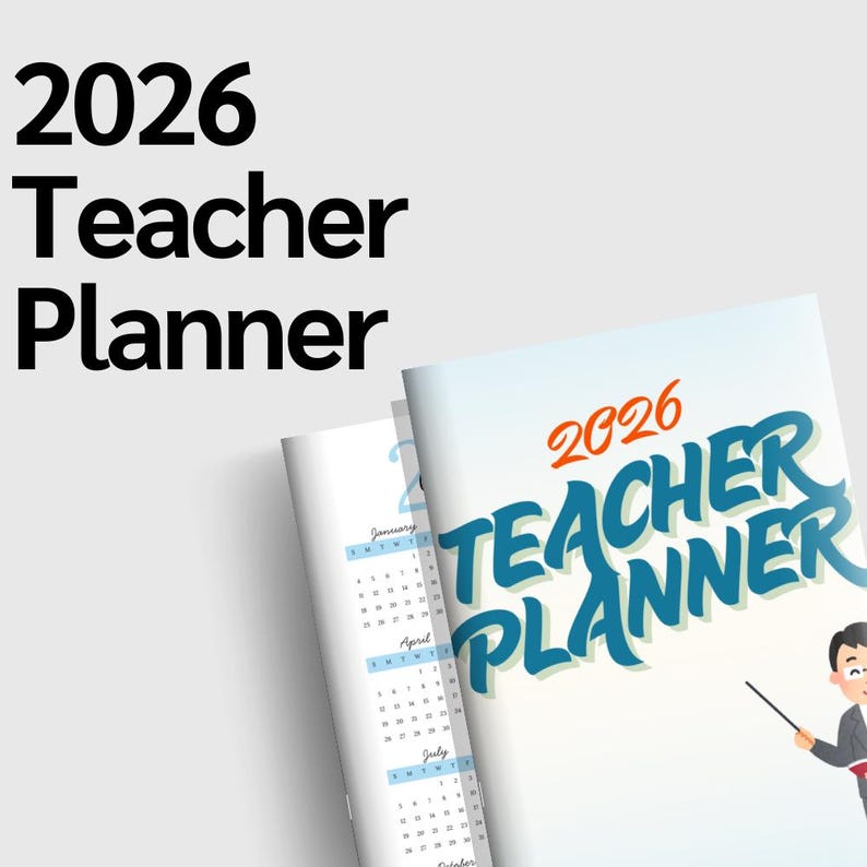 Printable Teacher Planner 2026, Teaching Binder, Classroom Organizer ...