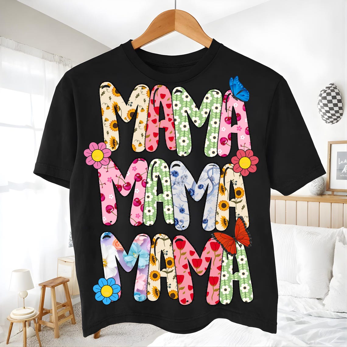 Mother's Day Shirt Png, Mama Valentine PNG, Floral Mama Design, Cute ...