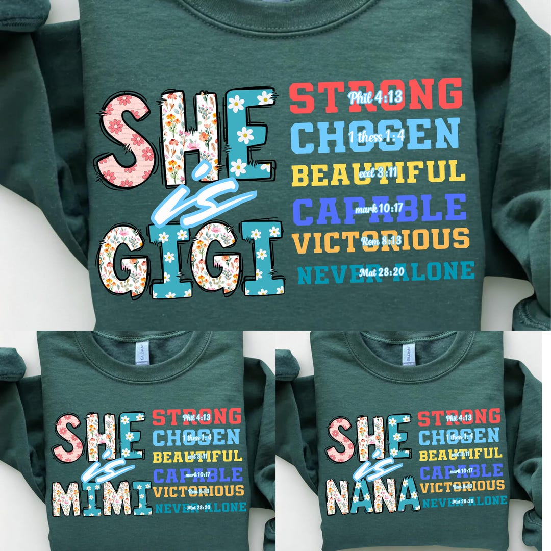 Nana Gigi Mimi Bundle Png, She is Nana Gigi Mimi Floral Png, Mimi is ...