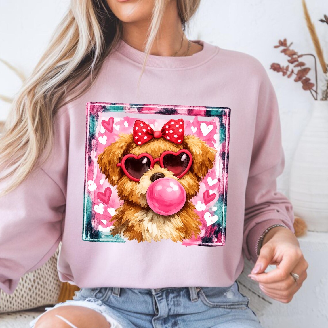 Cute Valentine Dog PNG, Cute Dog Png, Valentine's Day Dog Love, Love ...
