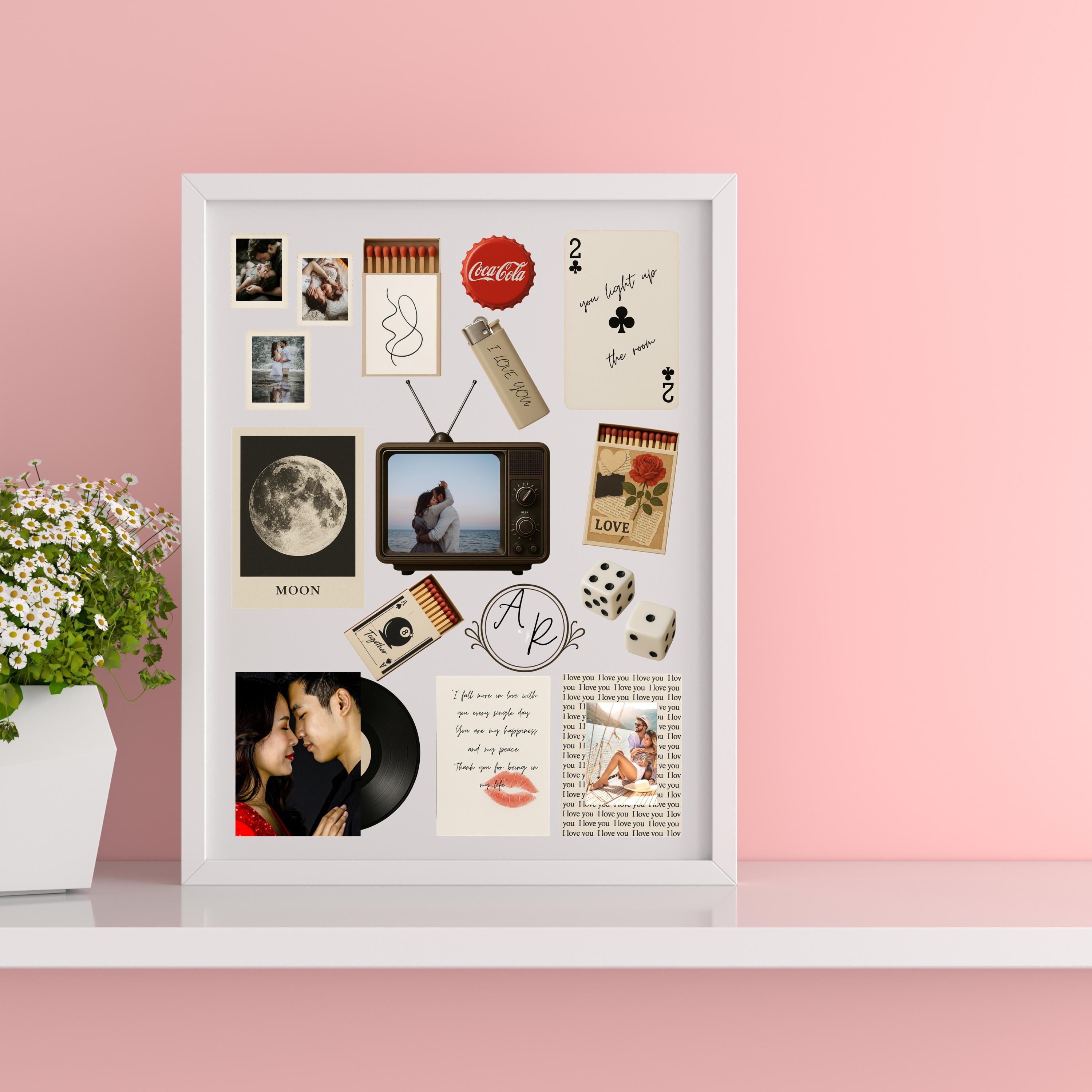 Editable Matchbook Poster Canva Template, Custom Matchbox Art Printable ...