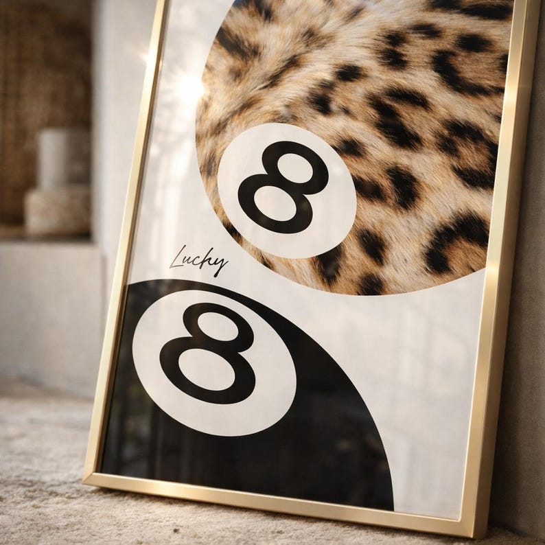 Lucky 8 Wall Art Printable, Women’s Day Gift, Valentine’s Day Decor ...