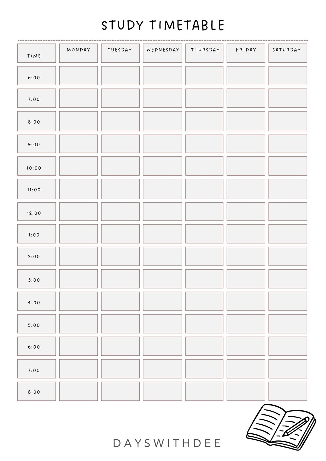 GCSE Study Planner: Hyperlinked iPad Journal (PDF) Studee Planner - Etsy