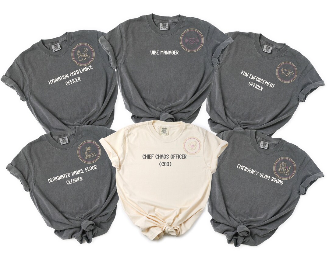 Chaos Control Department Bachelorette Shirts, Comfort Colors Tee - Etsy