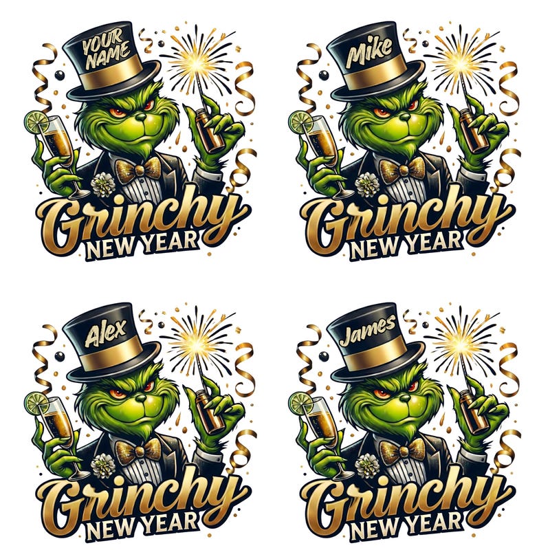Grinch New Years 2026 - Etsy UK