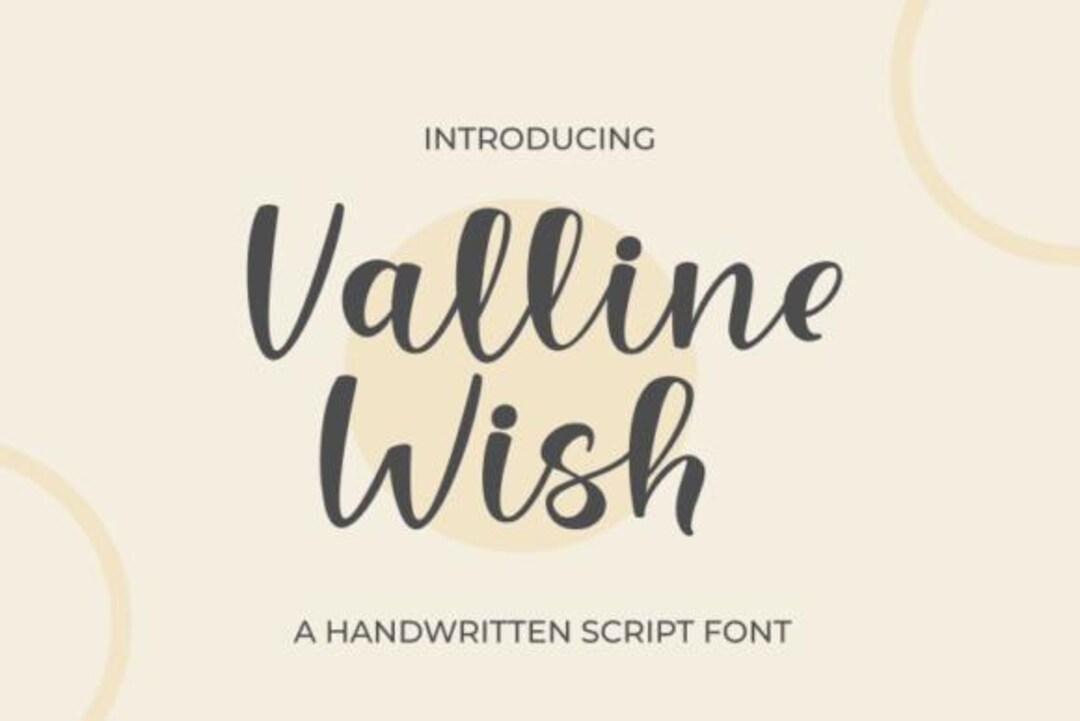 Valline Wish Script Font | Elegant Wedding Calligraphy Font With ...