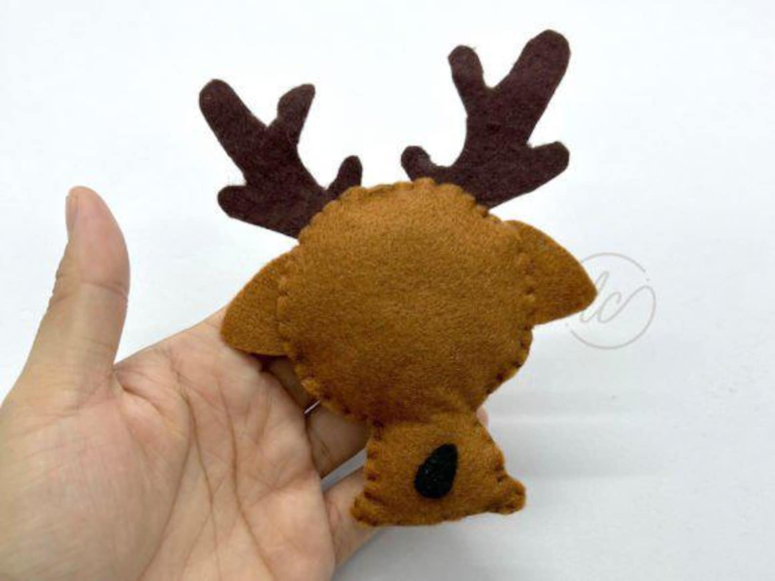 Baby Reindeer Felt Sewing Pattern – DIY Christmas Plush Toy PDF for ...