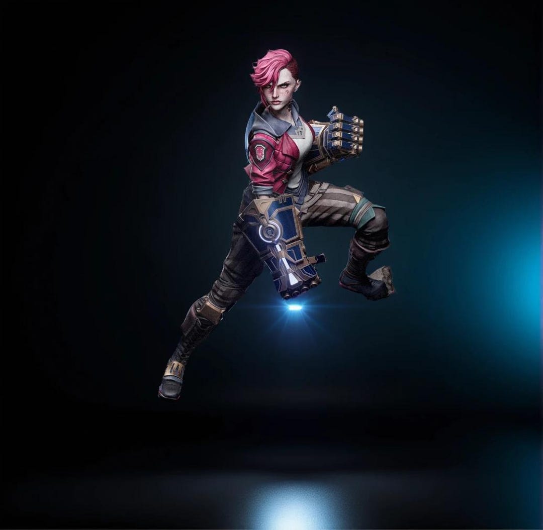 Arcane – Vi | Enforcer of Piltover STL Statue | Series 3D Print Model ...