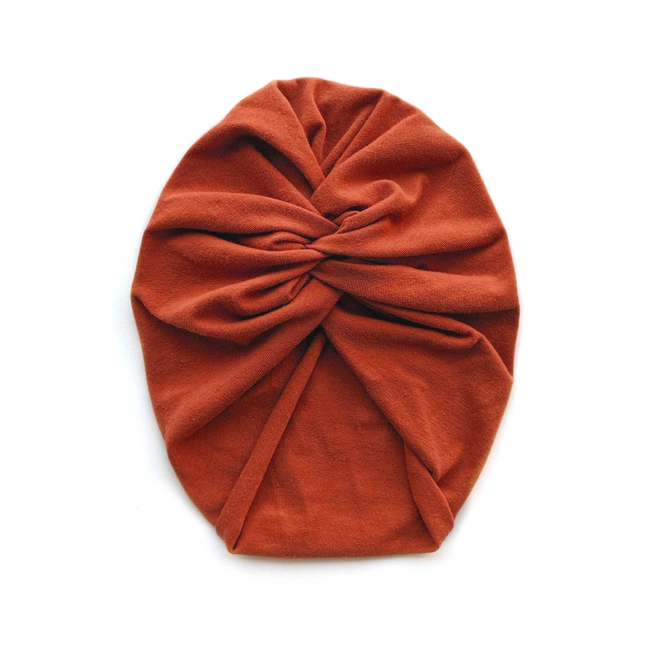 Rust CLASSIC Turban Hat Turban Women Baby Turban Womens | Etsy