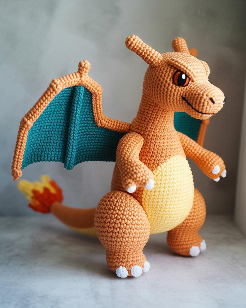 Charizard Crochet Pattern PDF | Pokémon Amigurumi Plushie | Easy ...