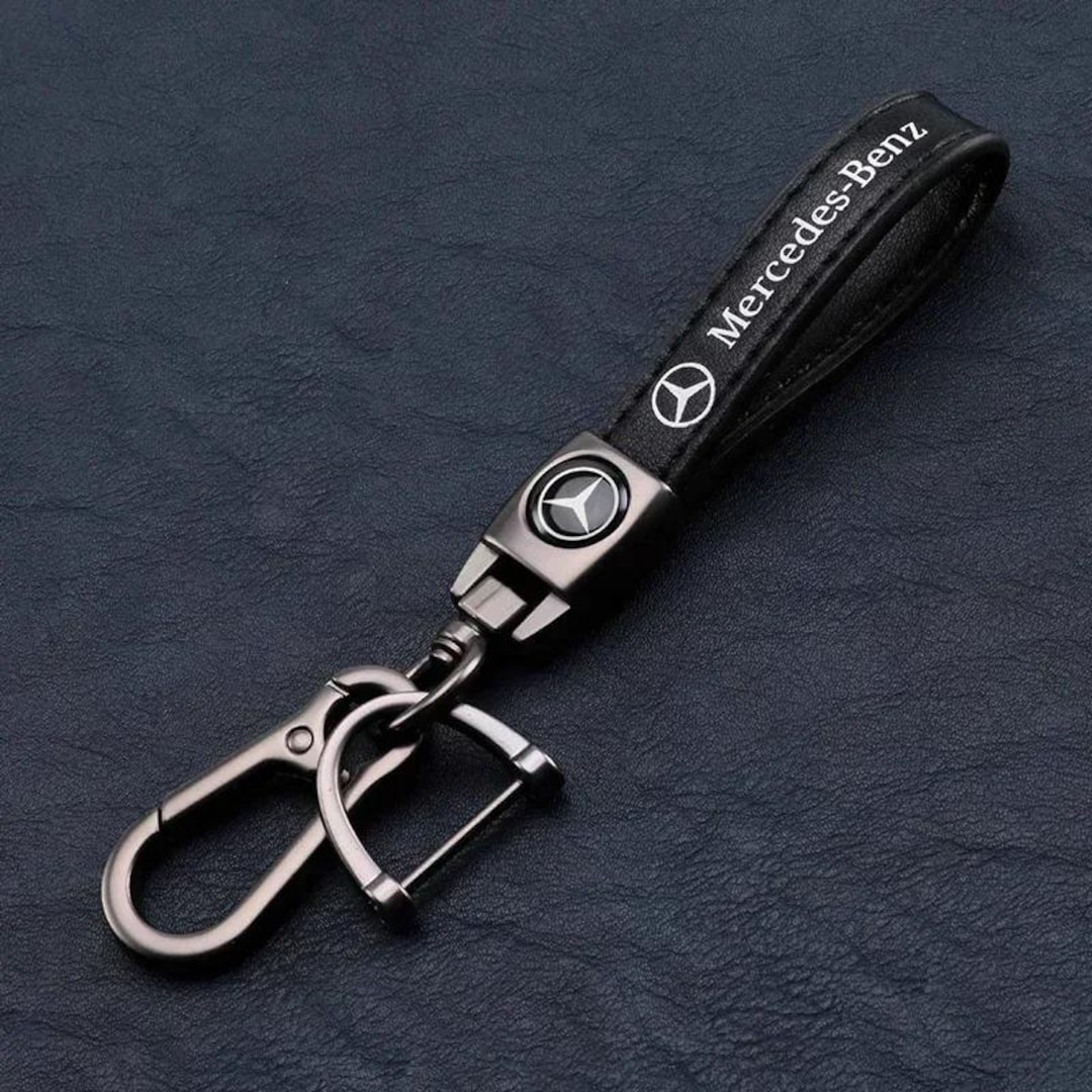 Leather Keychain for Mercedes Benz – Key Holder for W204 W205 W212 W210 ...
