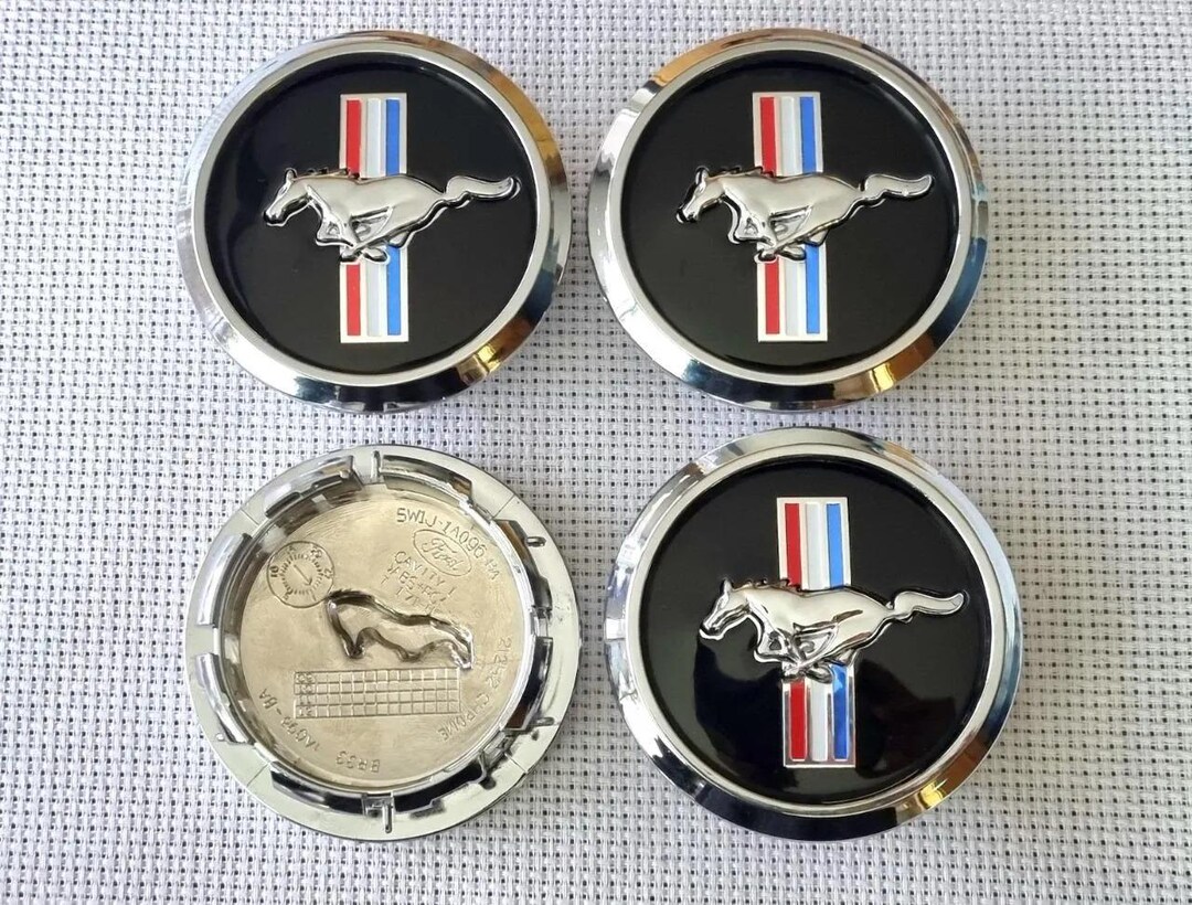 Mustang Wheel Center Caps –hub Caps Replacement Black Hub Caps, GT500 ...