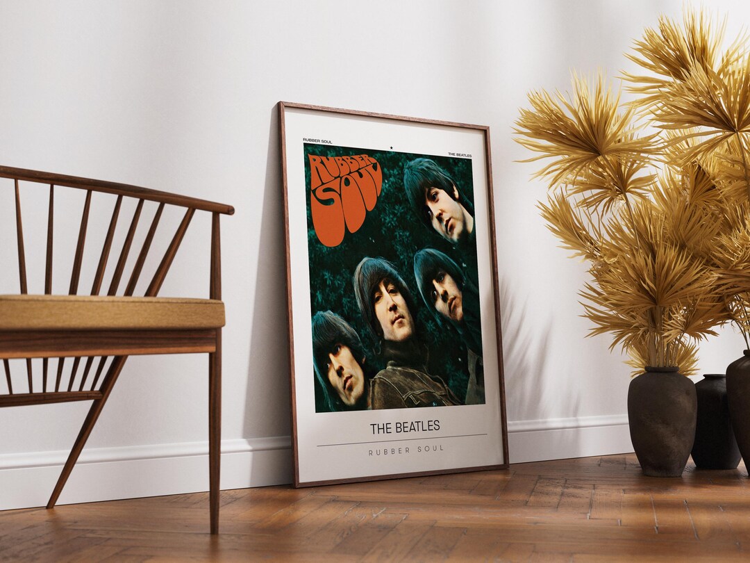 The Beatles Rubber Soul Poster Print | Classic Rock Album Art | Retro ...