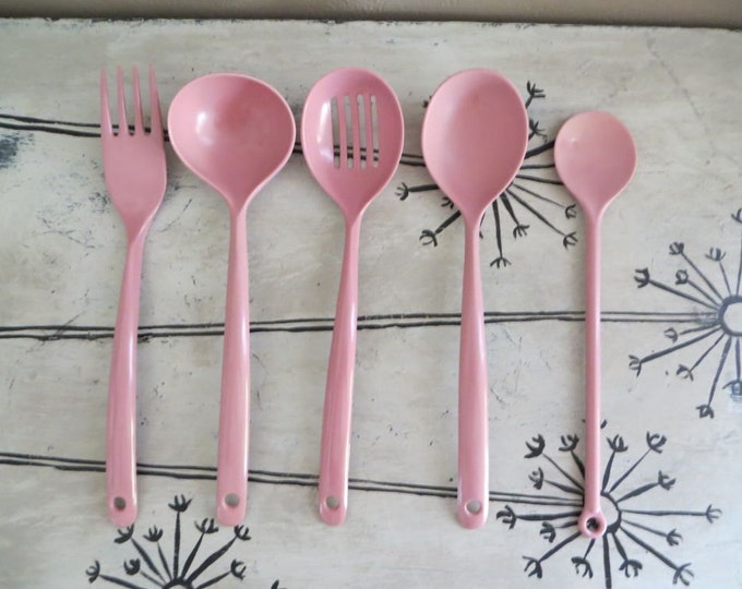 Melamine Utensils Copco Utensils Serving Spoon Mauve Serving Set ...