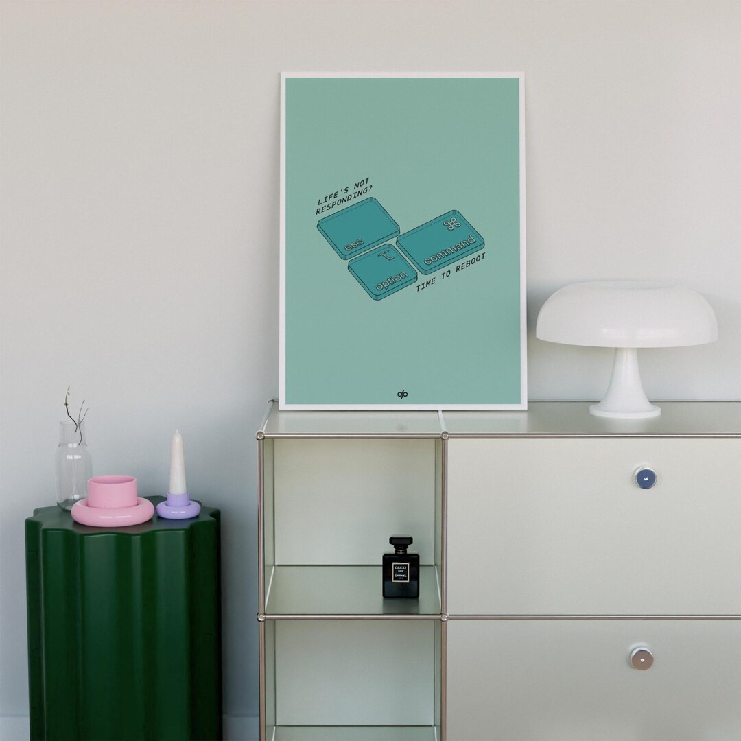 Reboot | Motivational Wall Art, Office Desk Decor, Print for Creatives ...