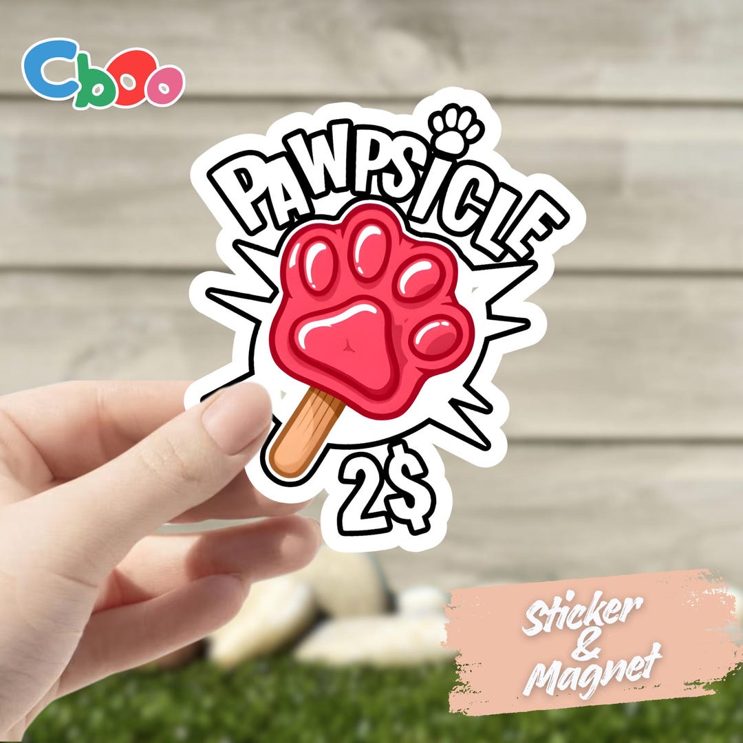 Pawpsicle Zootopia Sticker & Magnet | Nick Wilde's Ice Pop Decal ...