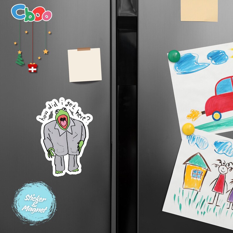 Kermit Meme Sticker | Muppets Viral Gift | Waterproof Vinyl for Laptop ...
