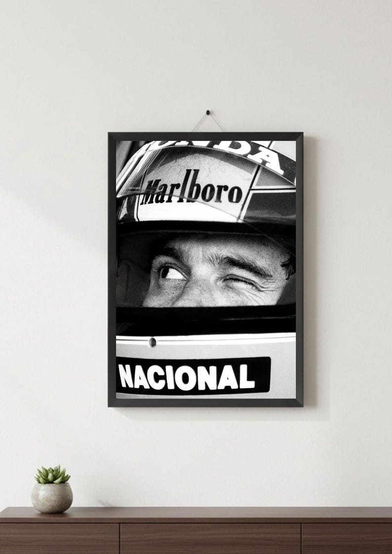 Ayrton Senna Wink Poster – Formula 1 Icon - Etsy