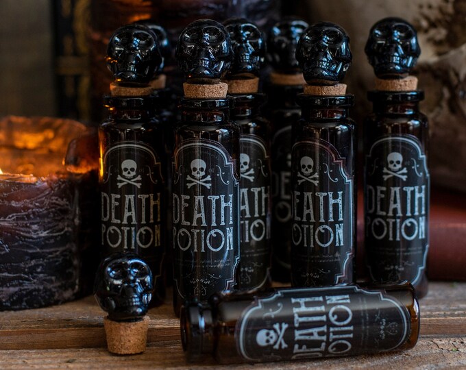Death Potion, Skull Potion Bottle, DIY Halloween Potion Bottle ...