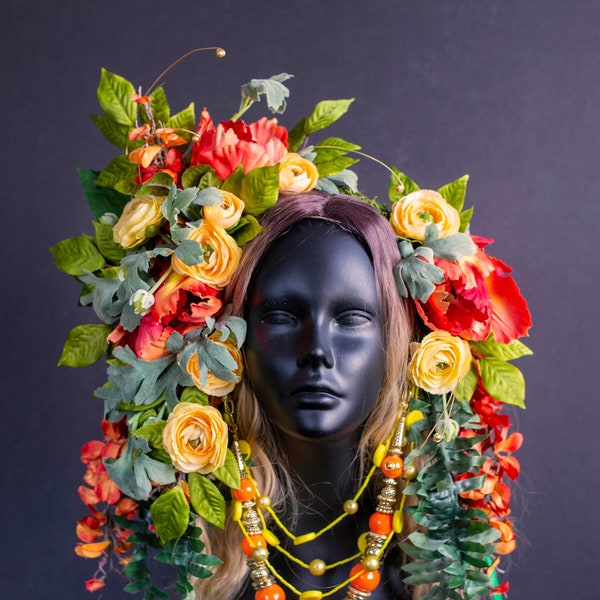 Flower Headdress - Etsy