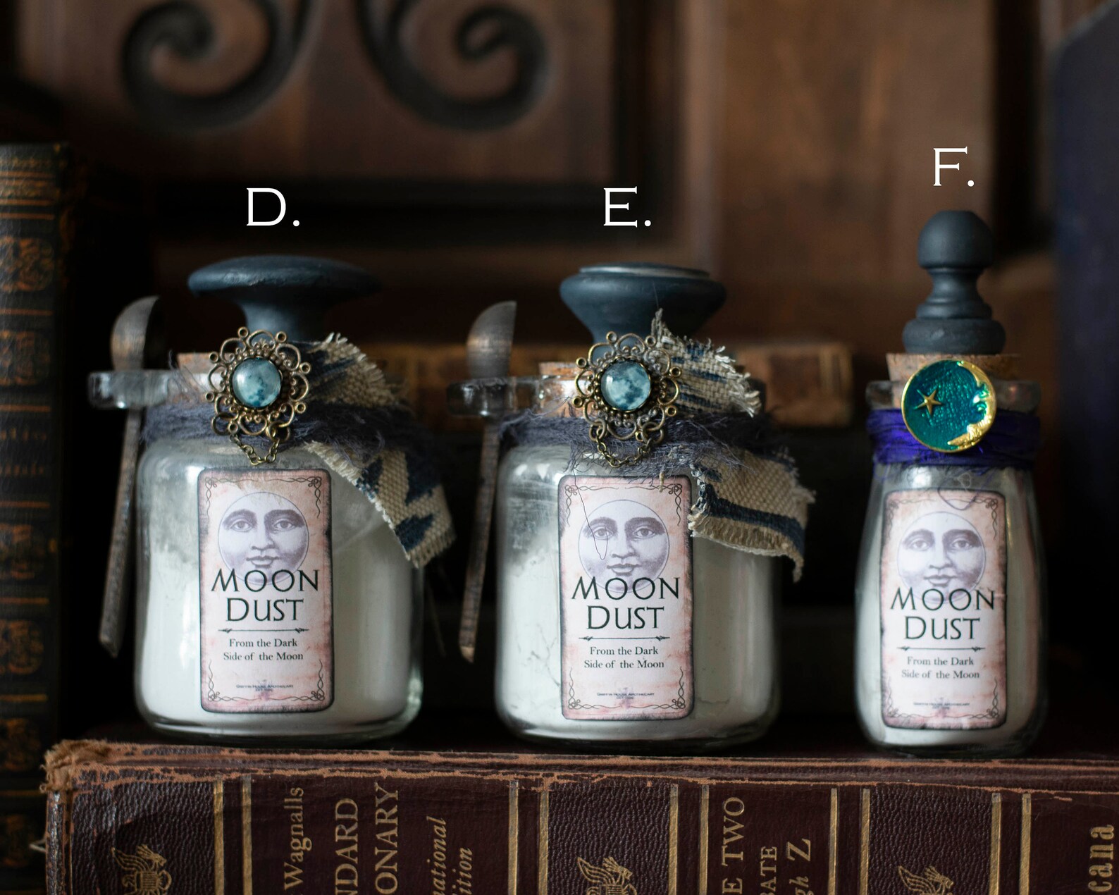 Moon Dust Potion Bottles Halloween Potion Bottles Moon Magic | Etsy