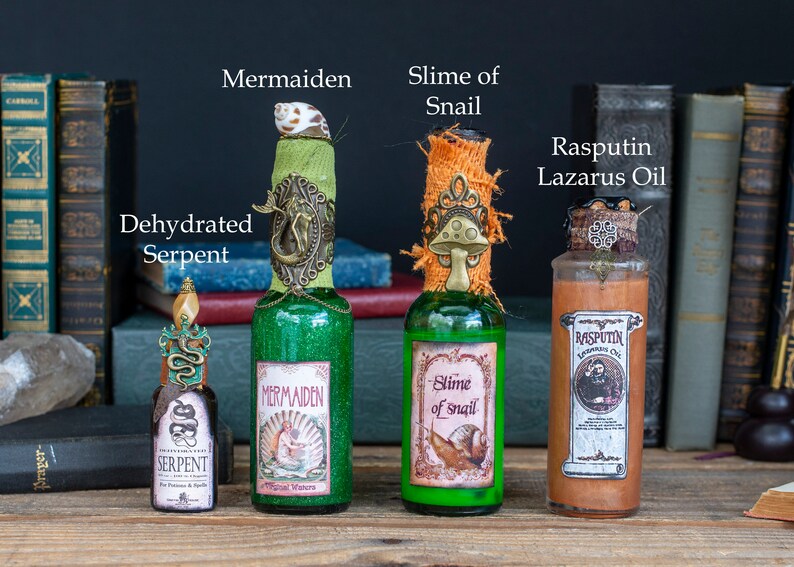 Dark Fairytale Potion Bottles Halloween Potions Magic - Etsy