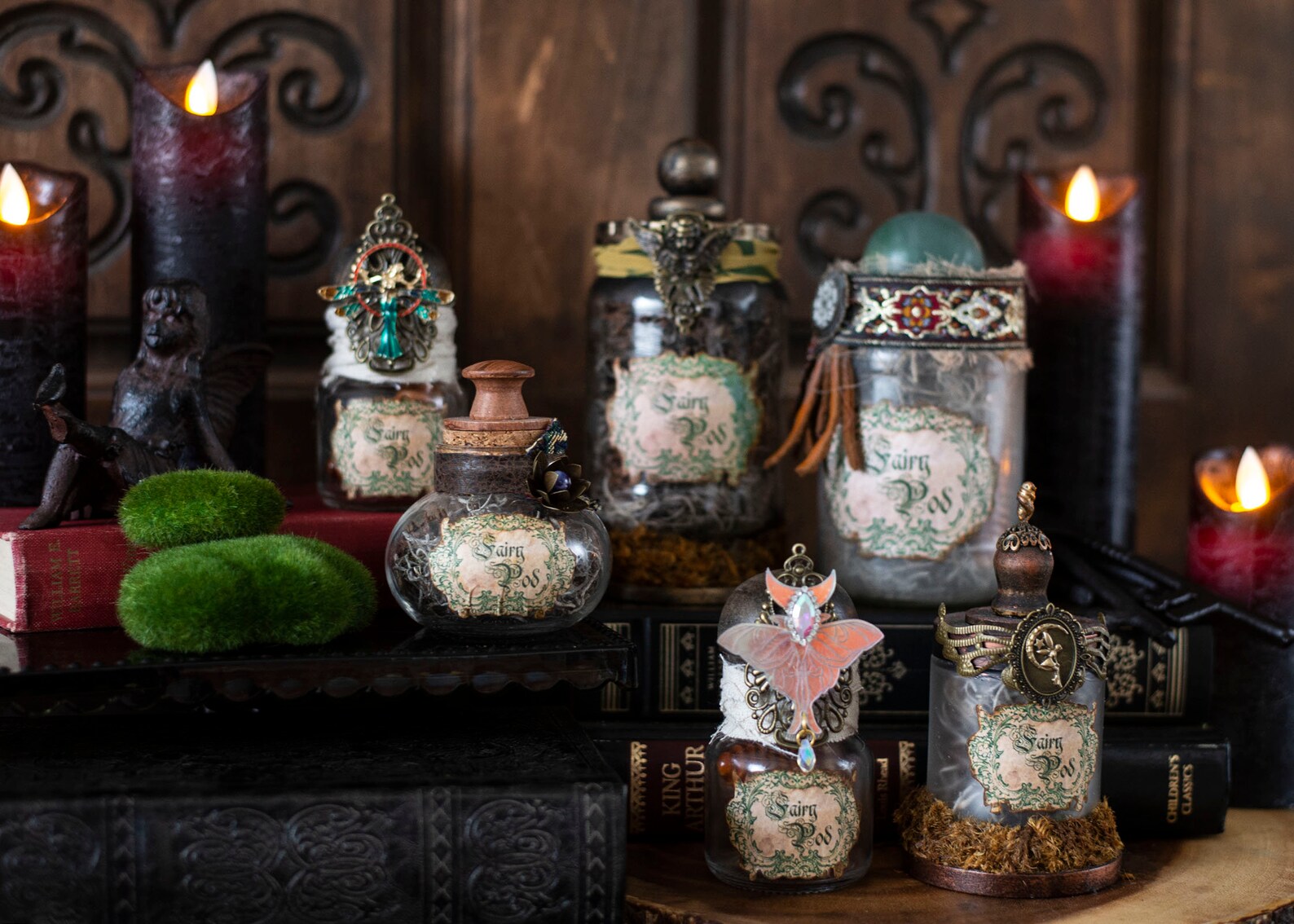 Magic Potion Bottles Fairy Magic Spells Upcycled Glass - Etsy