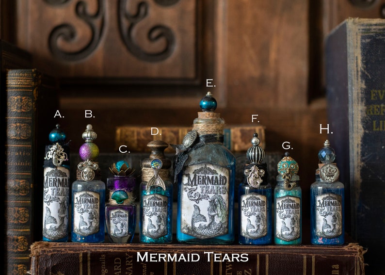 Dark Fairy Potion Bottles Halloween Decor Halloween Potion | Etsy