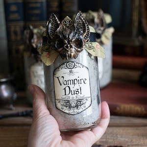 Vampire Dust Apothecary Jar, Halloween Potion Bottle, Vampire Potions ...