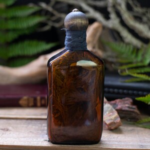 Dark Forest Potion Bottle: Botanical Apothecary Jar With Cedar - Etsy